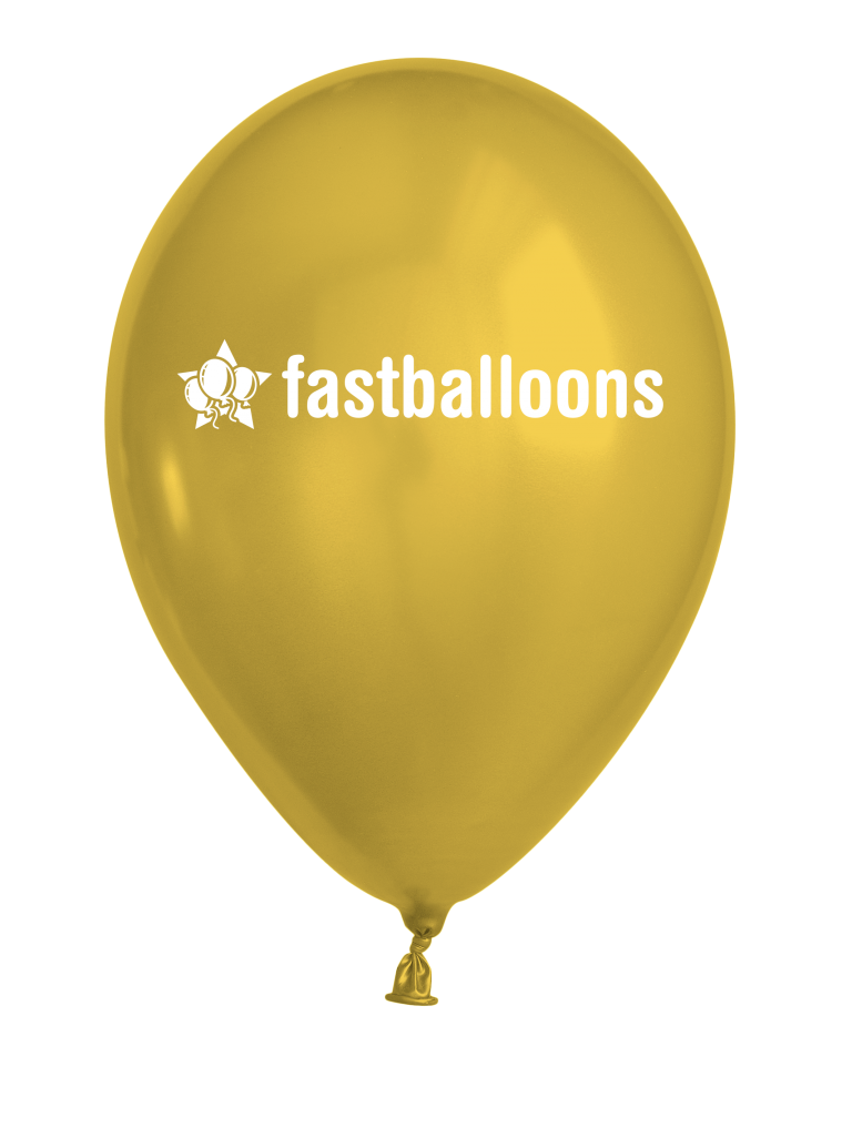 Metallic Gold Balloons - Promotional Printed Balloons | Fast Balloons