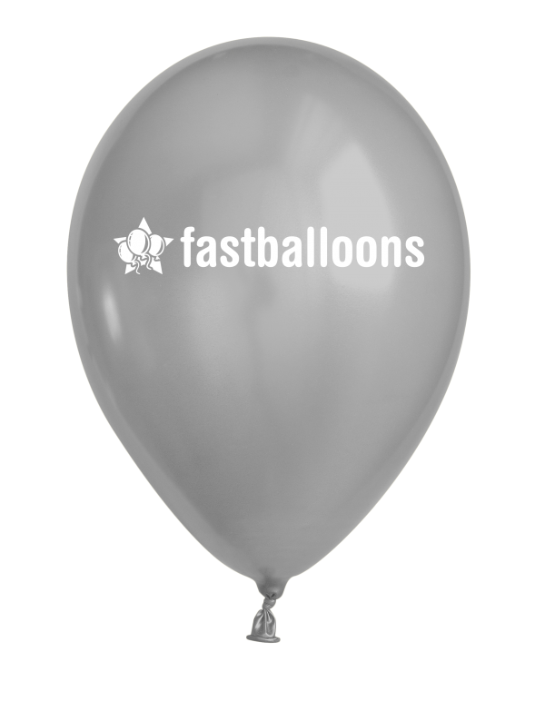 Metallic Silver Balloons - Promotional Helium Balloons | Fast Balloons