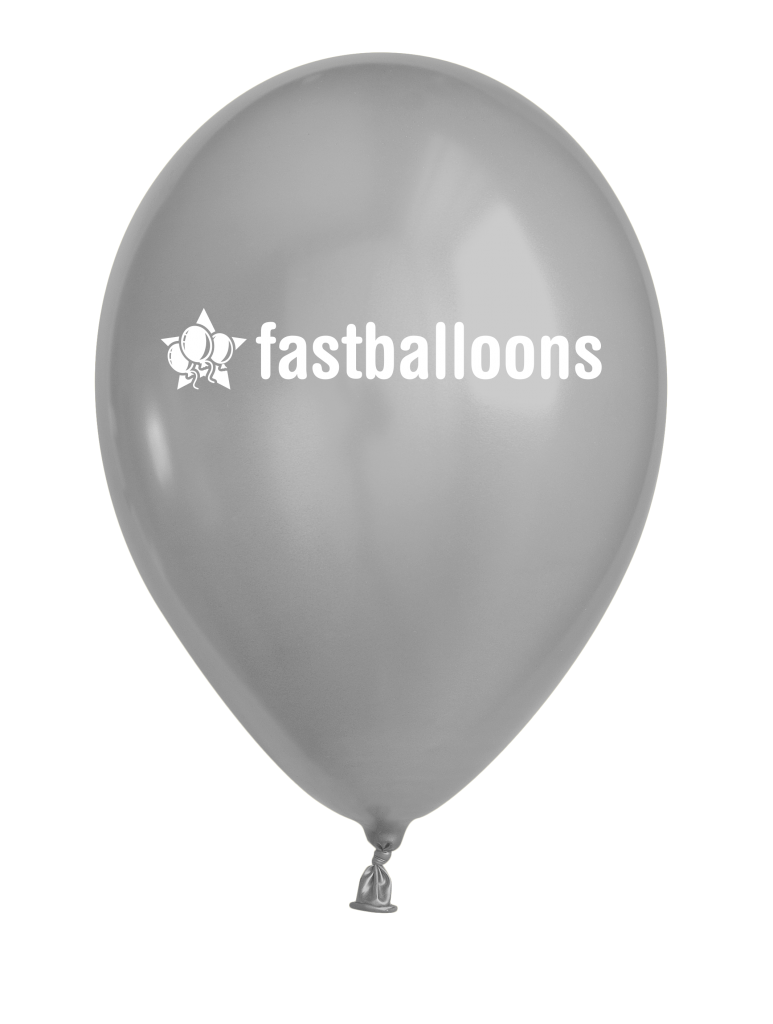 Metallic Silver Balloons - Promotional Helium Balloons | Fast Balloons